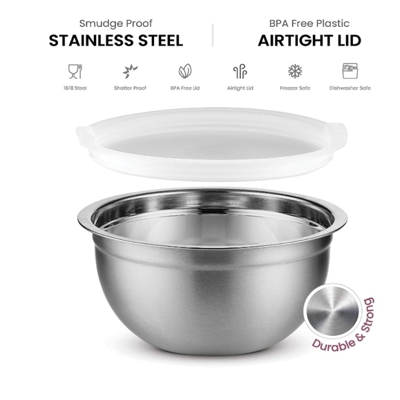 FineDine | Kitchen | Finedine Piece Stainless Steel Nesting Mixing Bowl ...